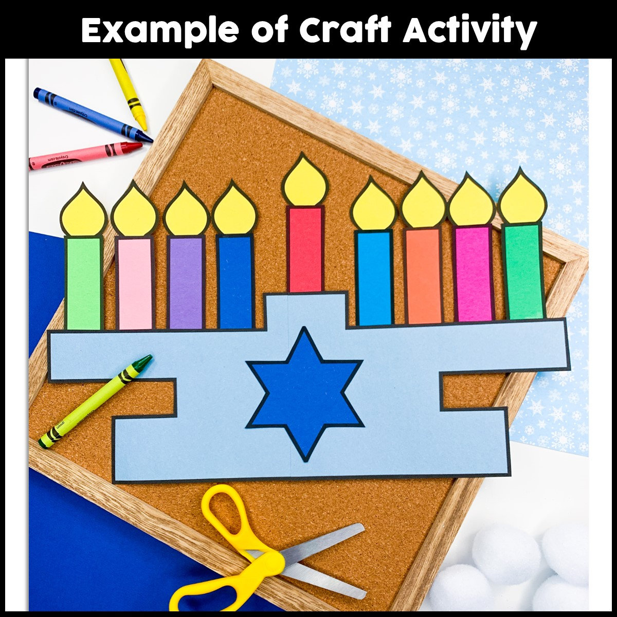 Menorah Craft Holidays Around the World Craft Christmas - Etsy