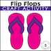 Flip Flops Craft | Flip Flop Pattern | Flip Flop Template | Summer ...