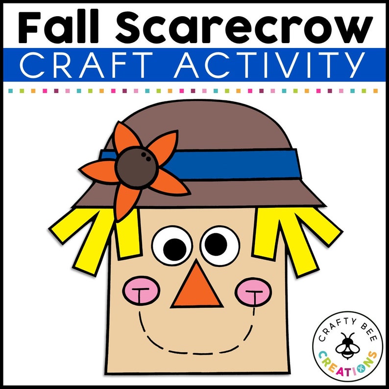 Fall Scarecrow Craft | Thanksgiving Activities | Fall Bulletin Board ...