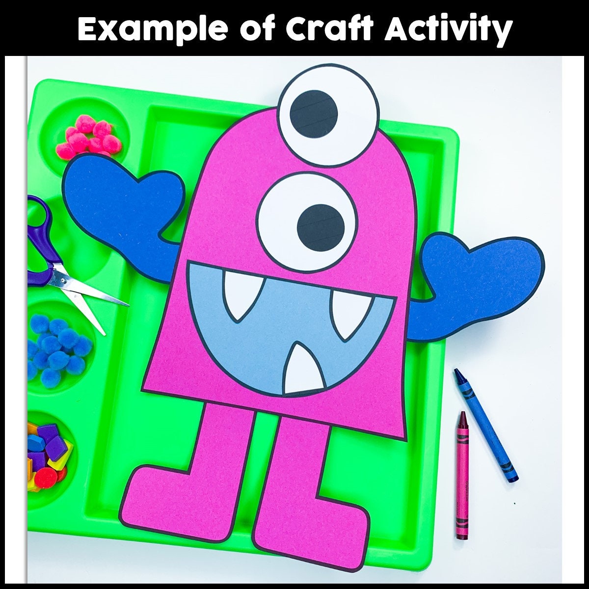 Monster Craft for Kids | Halloween Craft for Kids | Monster Template ...