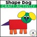 Shape Animal Craft Patterns | Dog Craft | Shape Activities | 2D Shapes ...