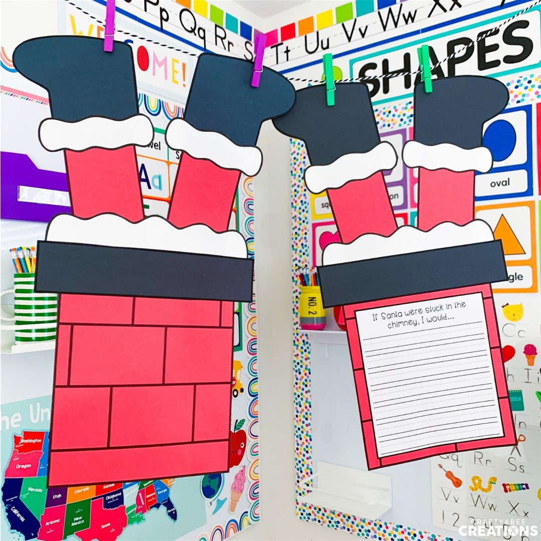 Santa is Stuck in the Chimney Craft | Santa Craft Activity | Christmas ...
