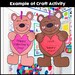 Valentines Day Bear Craft Patterns | Valentines Day Activities | Bear ...