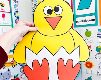 Farm Craft Baby Chick Life Cycle of a Chicken Spring Easter Bulletin ...