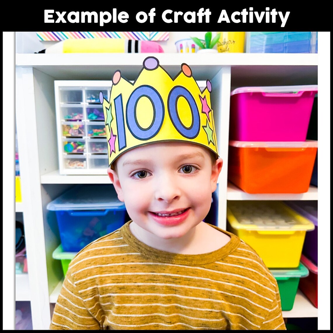 100th Day of School Hat Craft | Crown | Headband | Preschool ...