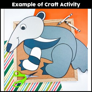 Anteater Craft | Rainforest | Jungle | Zoo Animals Craft Activities ...