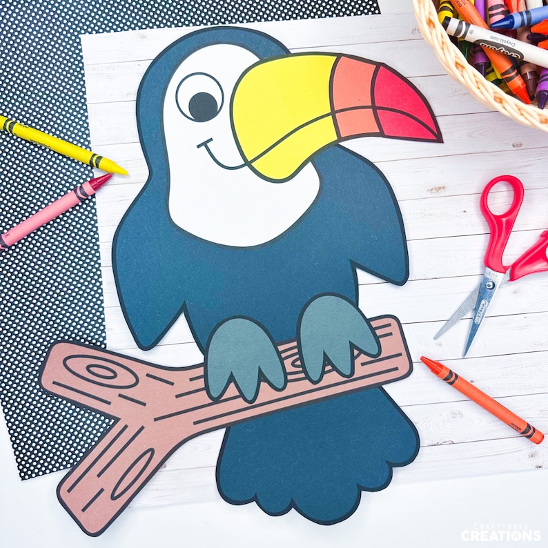 Toucan Craft | Rainforest | Jungle | Zoo Animals Craft Activities ...