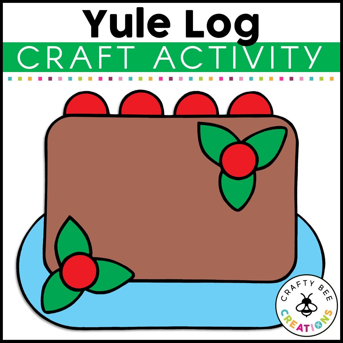 Yule Log Craft Holidays Around the World Craft Christmas - Etsy
