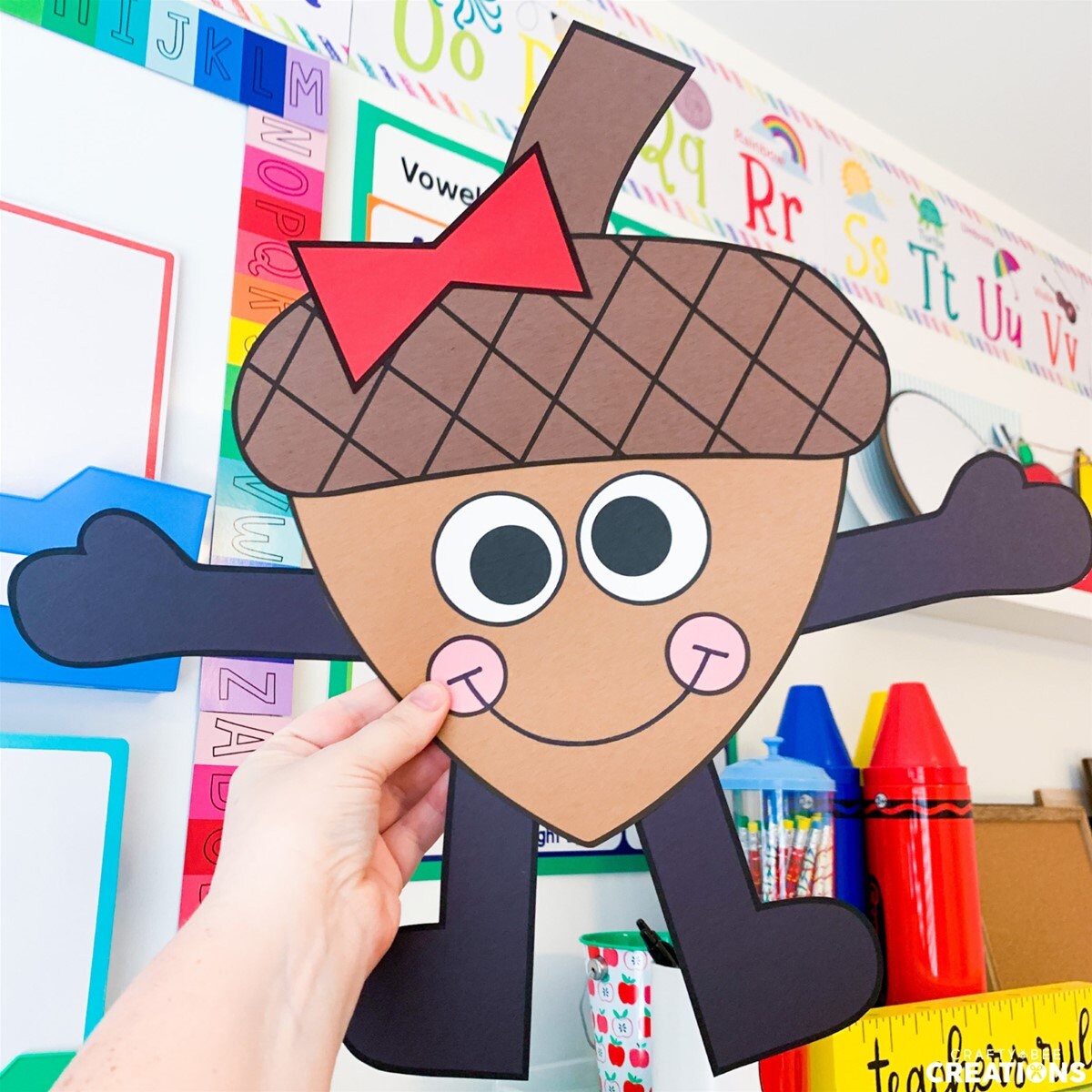 Fall Acorn Craft | Fall Activities | Fall Bulletin Board | Fall Writing ...