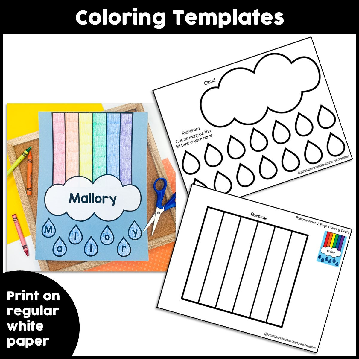 Rainbow Name Craft for Kids | Spring Activities | St. Patrick's Day ...