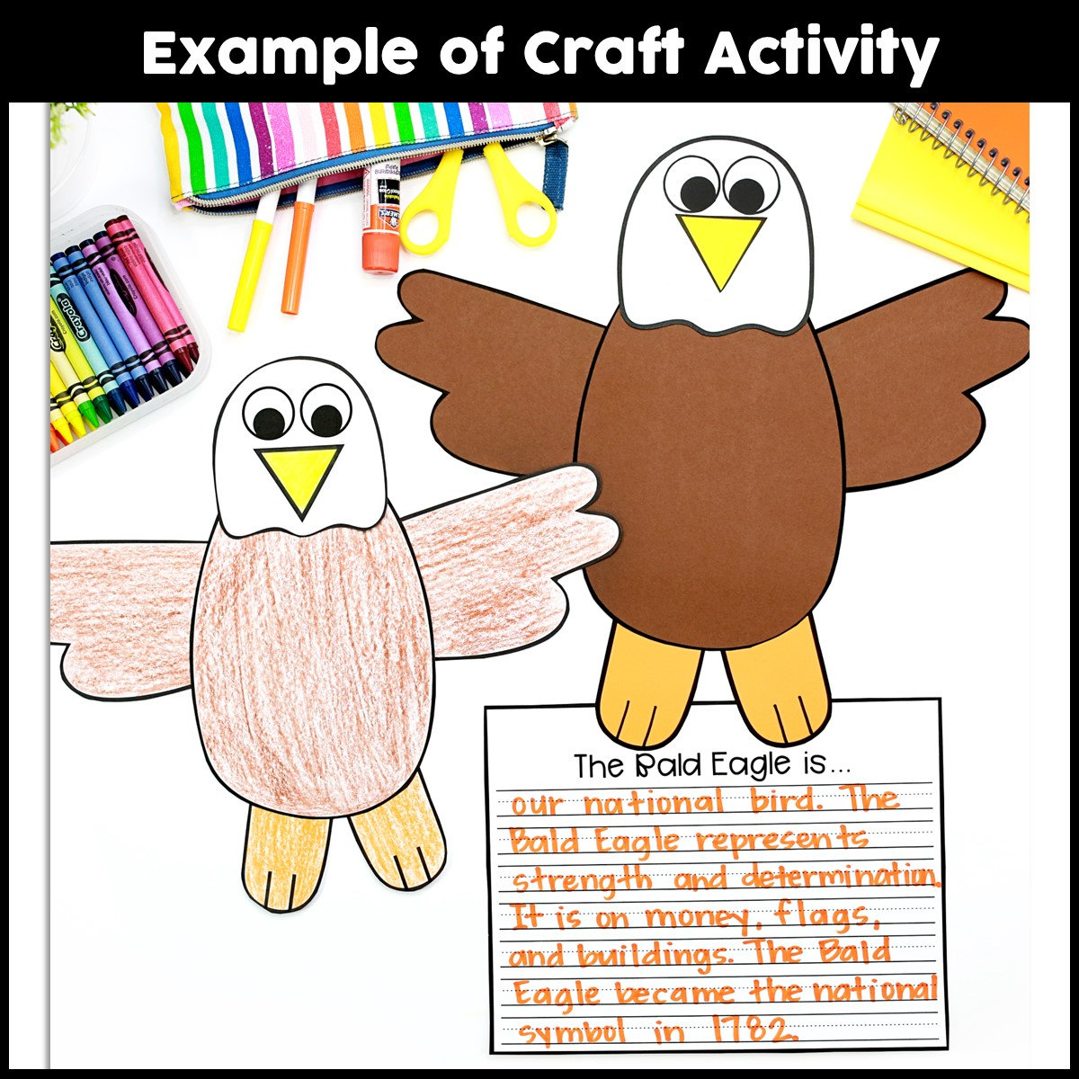 Bald Eagle Craft | American Symbols Activity | Patriotic Holidays | 4th ...