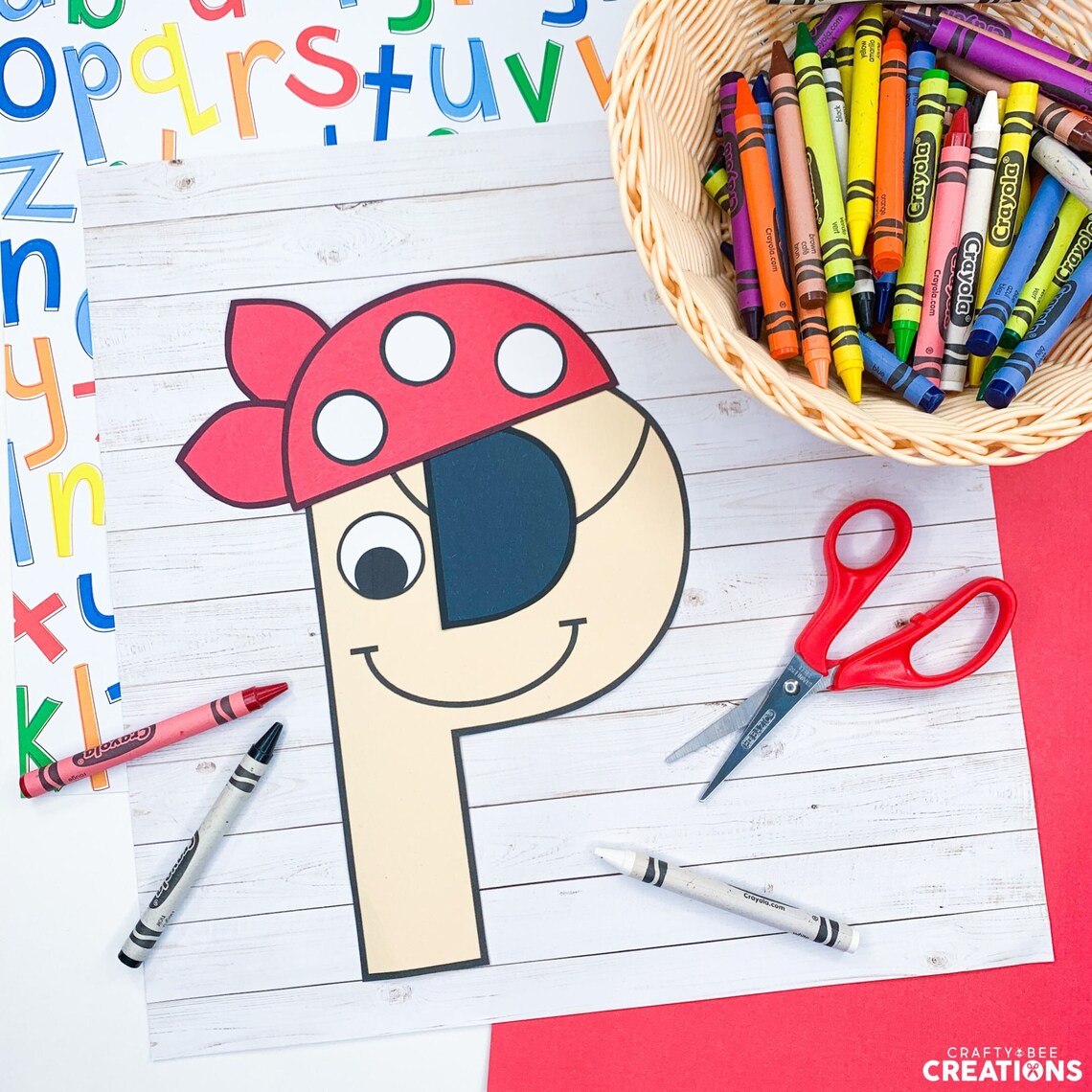 Letter P Craft Patterns Pirate Craft Alphabet Crafts - Etsy