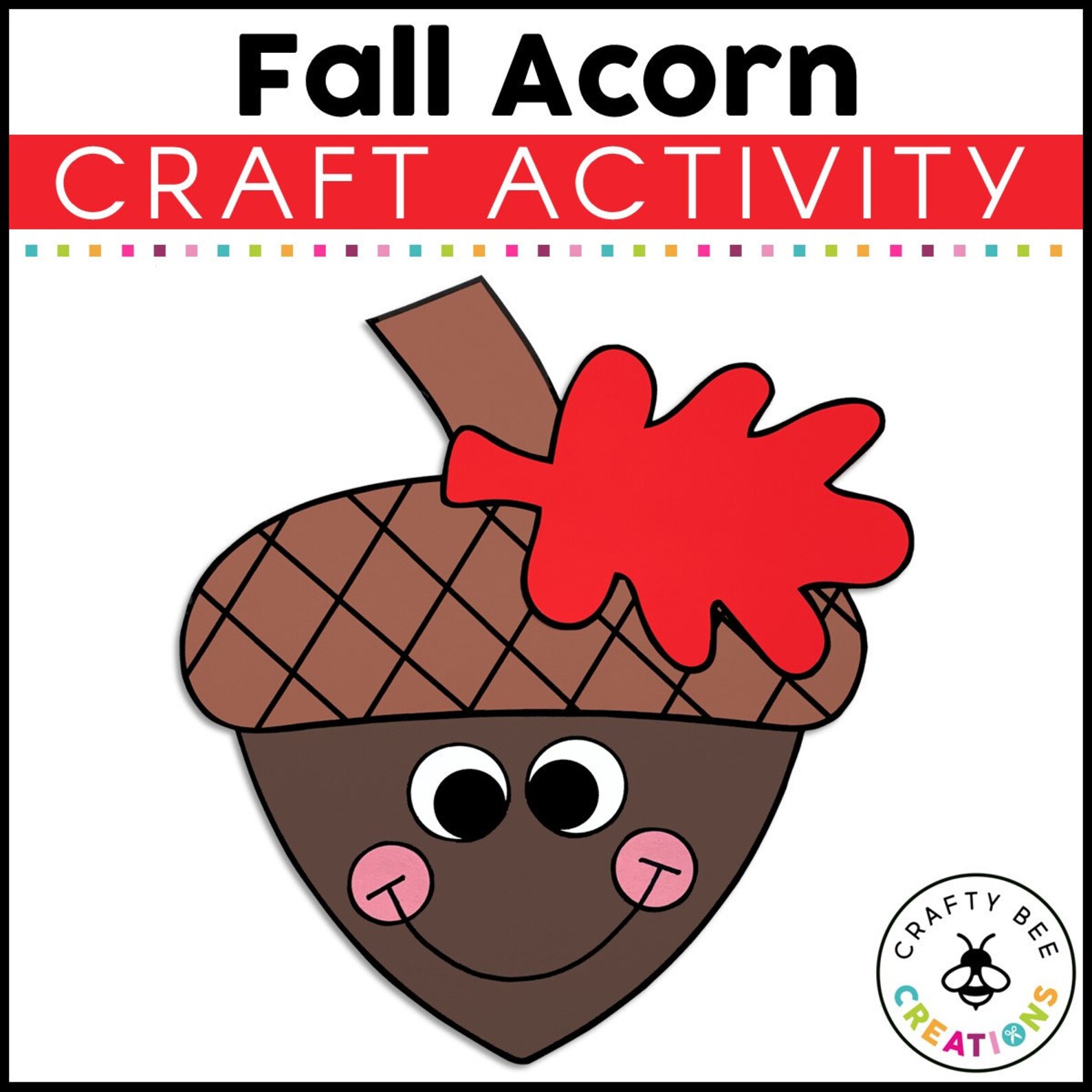 Fall Acorn Craft | Fall Coloring | Fall Activities | Acorn Bulletin ...