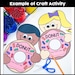 Valentines Day Donut Craft Patterns | Valentines Day Activities ...