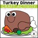 Turkey Dinner Craft | Thanksgiving Activities | Fall Bulletin Board ...