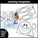 Easter Bunny Template | 2d Shape Craft | Pattern | Math | Spring ...