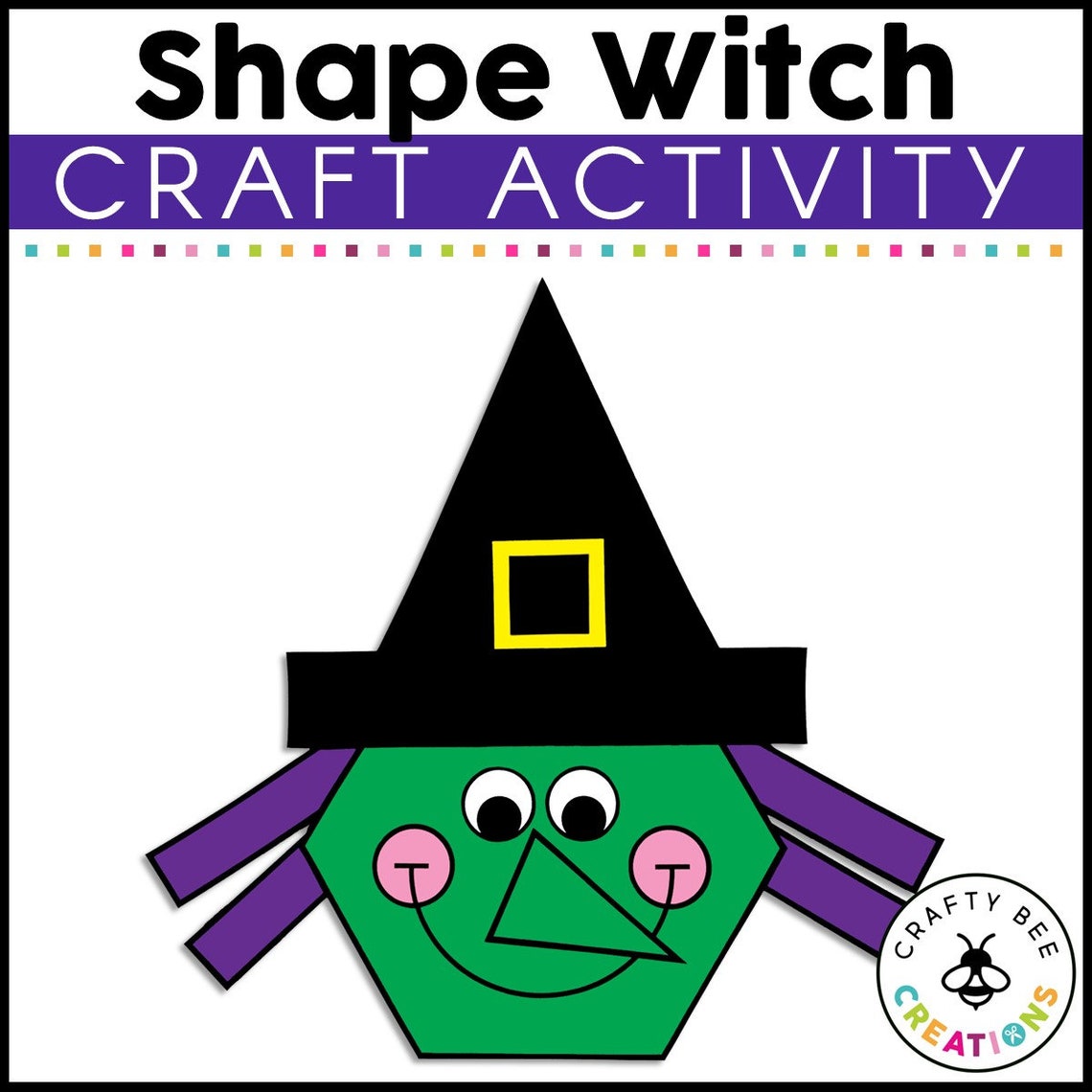 Witch Craft | Shape Craft Activity| Halloween Activities | Halloween ...