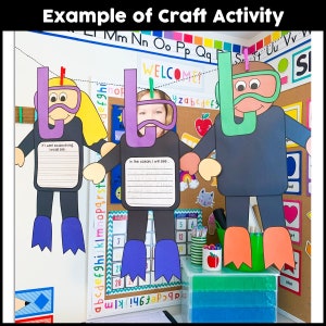 Scuba Diver Craft Patterns | End of the Year | Summer | Writing | Ocean ...