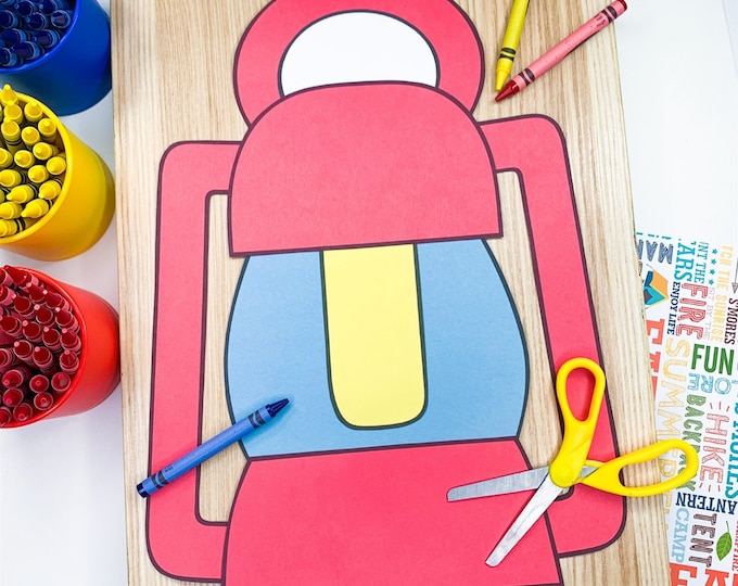 Camping Craft for Kids | Tent Kids Craft | Tent Pattern | Tent Template ...