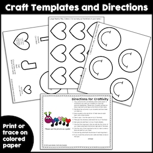 Love Bug Craft Patterns | Name Craft | Valentines Day Craft Activity ...