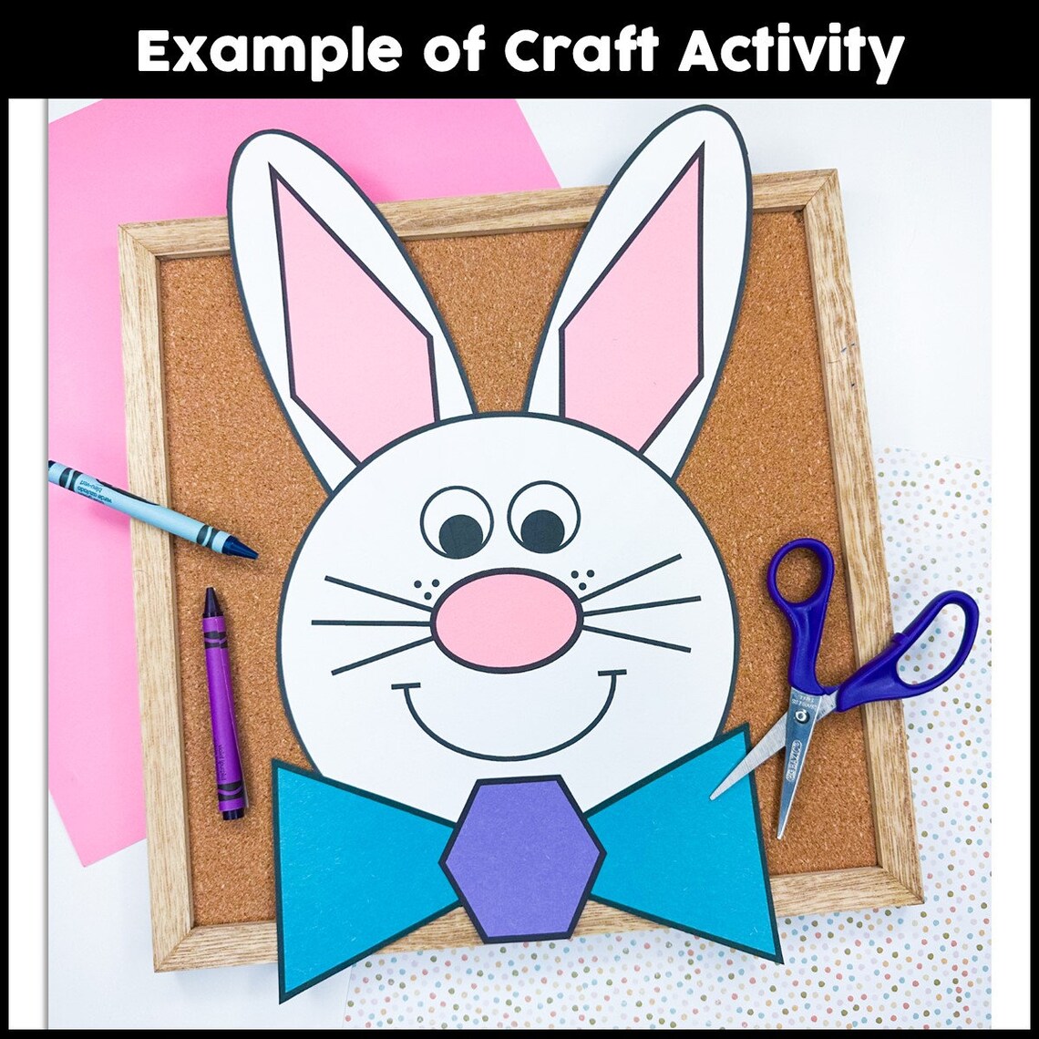 Easter Bunny Template | 2d Shape Craft | Pattern | Math | Spring ...