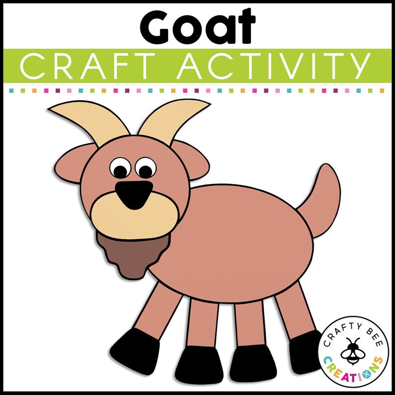 Goat Craft for Kids | Goat Craft Template | Farm Craft Patterns | Farm ...