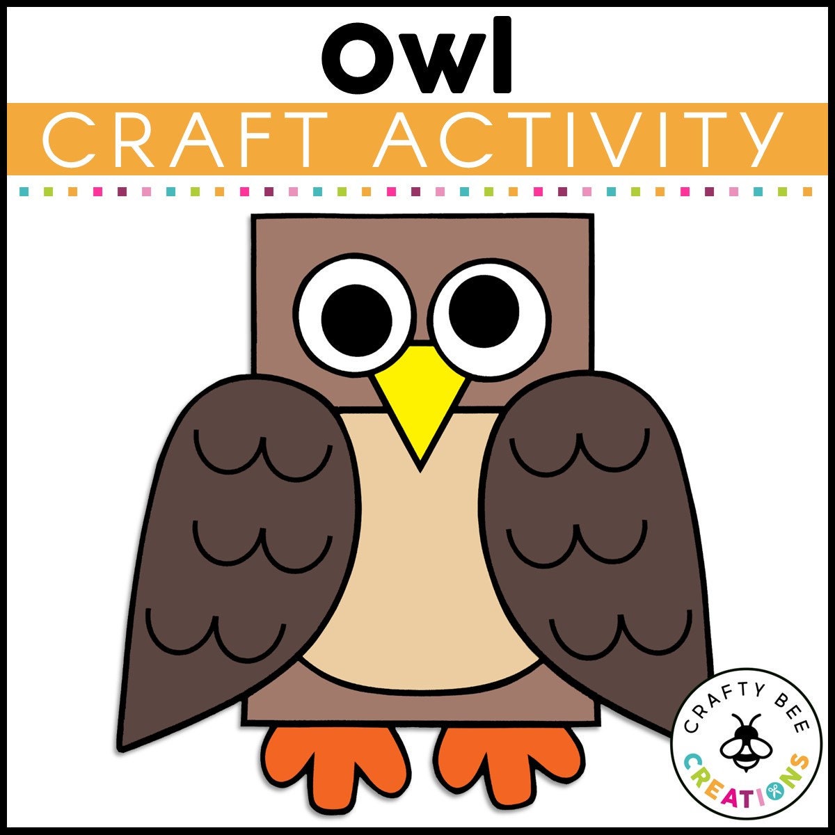 Owl Craft Pattern | Owl Craft for Kids | Owl Template | Fall Craft ...