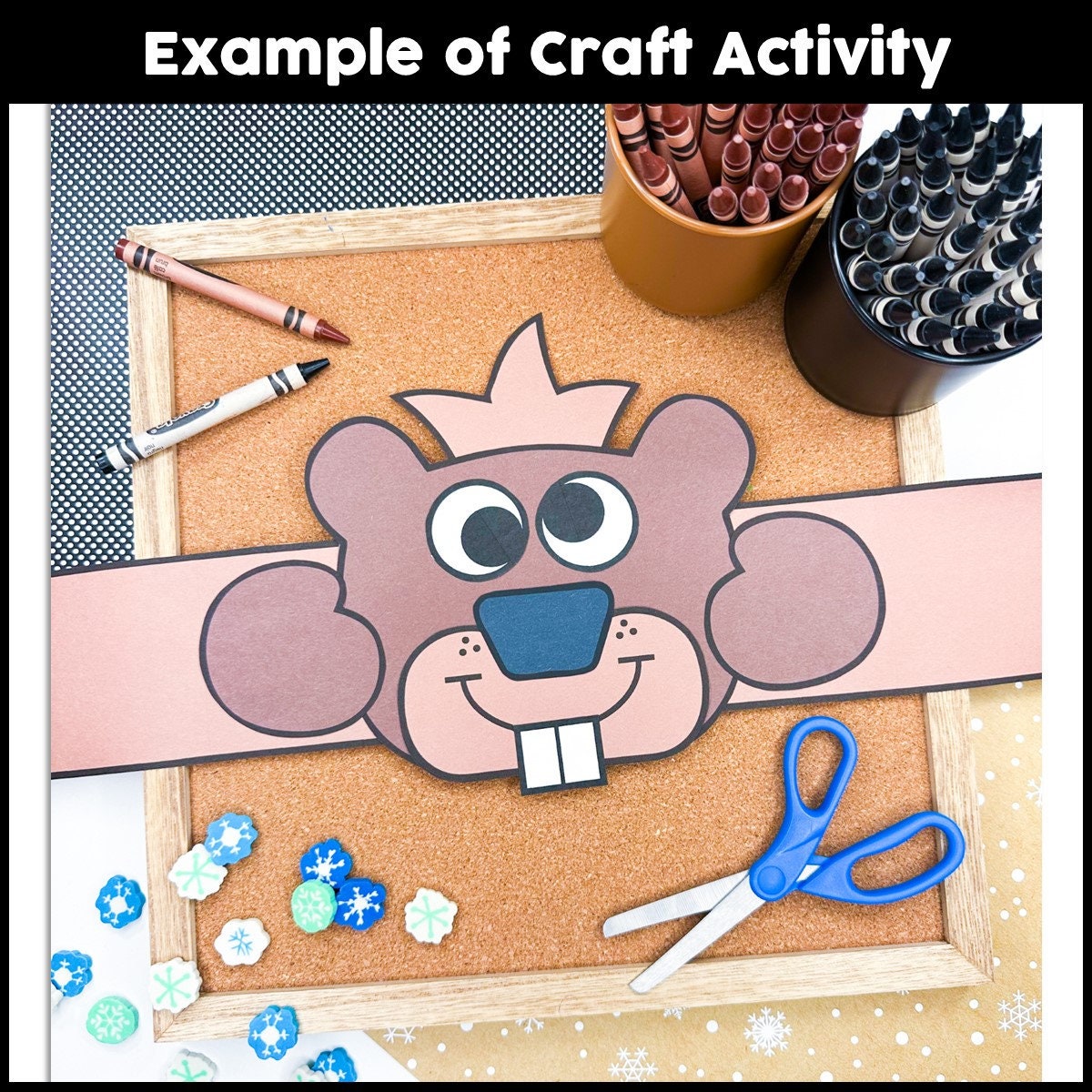 Groundhog Day Hat Craft Crown Template Groundhog Day Activity Groundhog ...