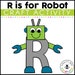 Letter R Craft Patterns | Robot Craft | Alphabet Crafts | Uppercase ...