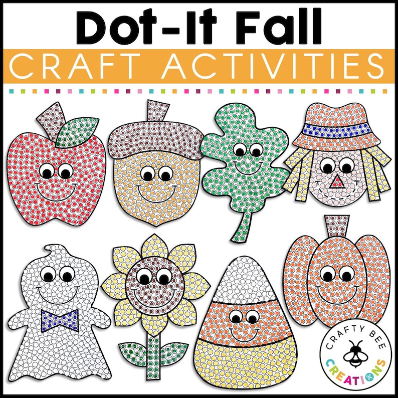 Fall Q Tip Painting Craft | Fine Motor Activities | Kindergarten ...