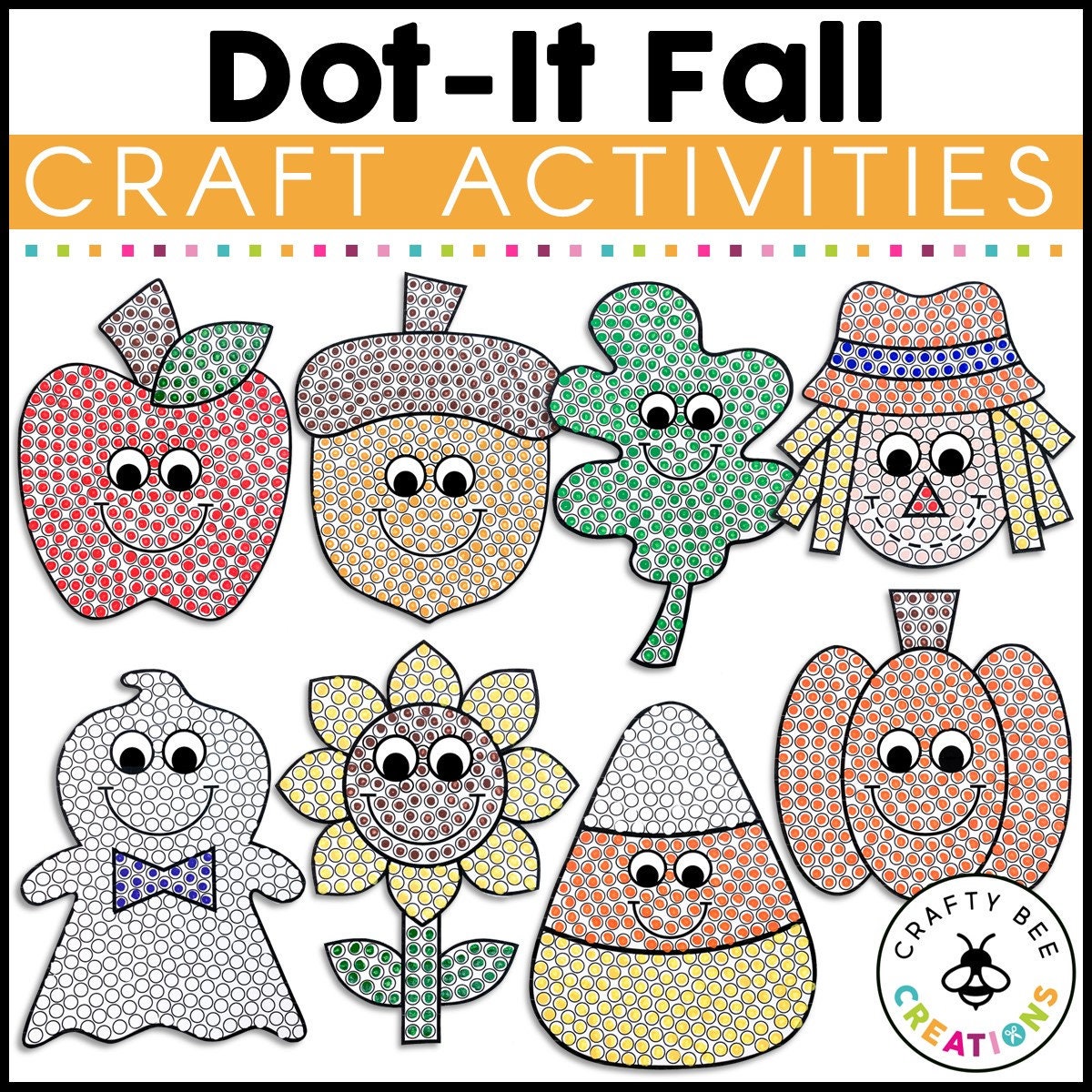 Fall Q Tip Painting Craft | Fine Motor Activities | Kindergarten ...