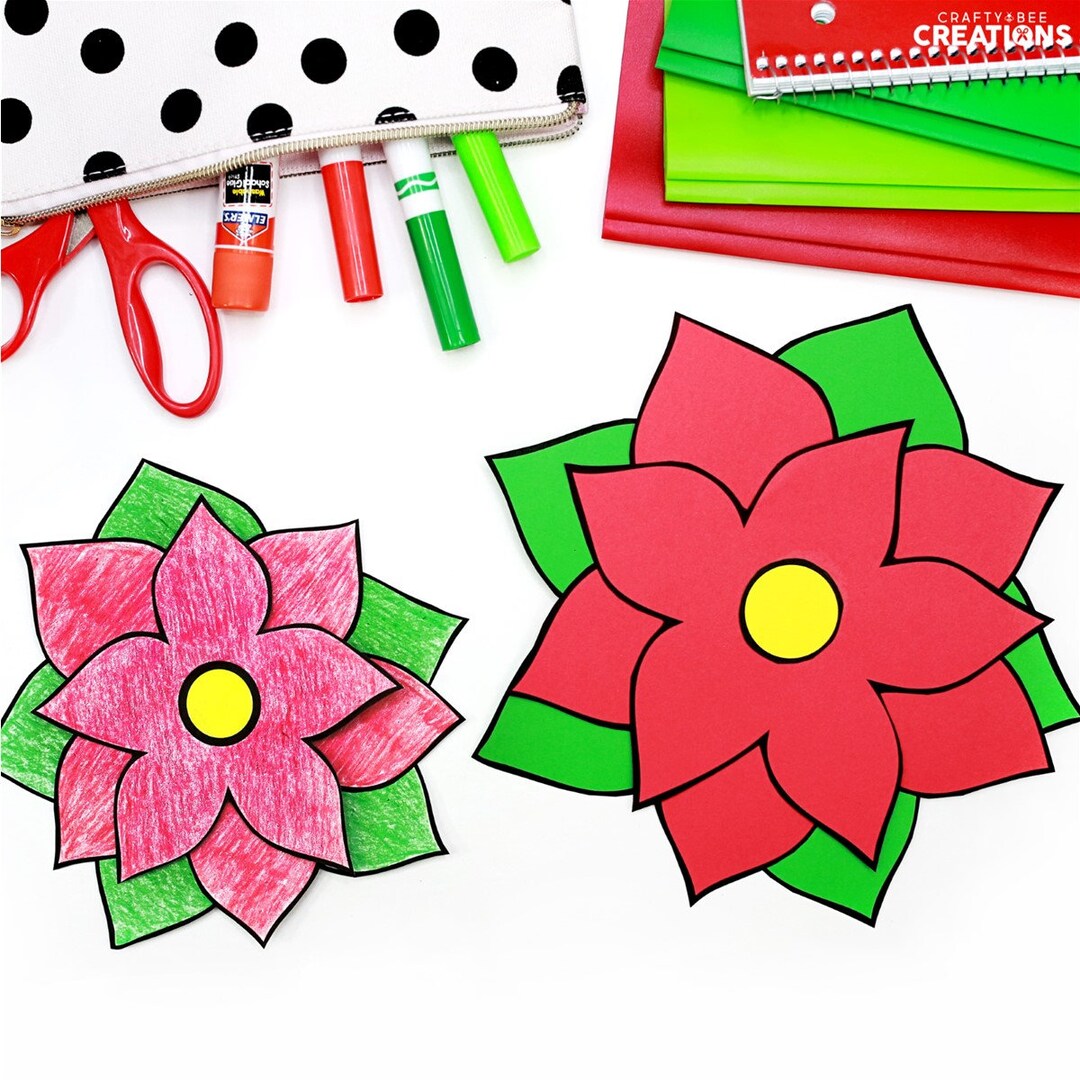 Poinsettia Craft | Holidays Around the World Craft | Christmas Around ...