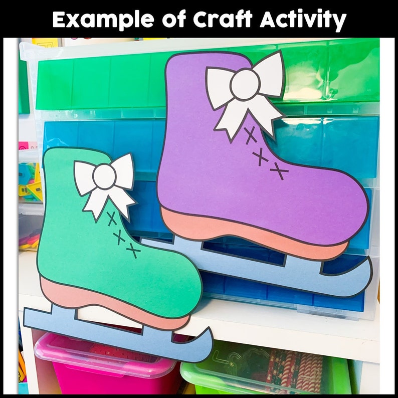 Ice Skate Craft | Winter Craft | Winter Activities | Ice Skating ...