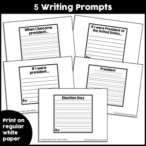 Presidents Day Craft | When I Become President Writing Prompts | Fourth ...