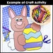 Easter Bunny Egg Craft Template | Printable Spring Bulletin Board Ideas ...