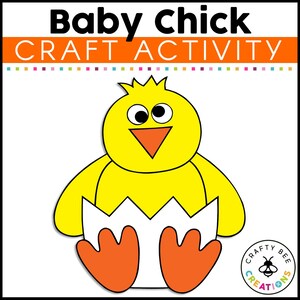 Easter Baby Chick Craft | Spring Door Decor | Life Cycle of a Chicken ...