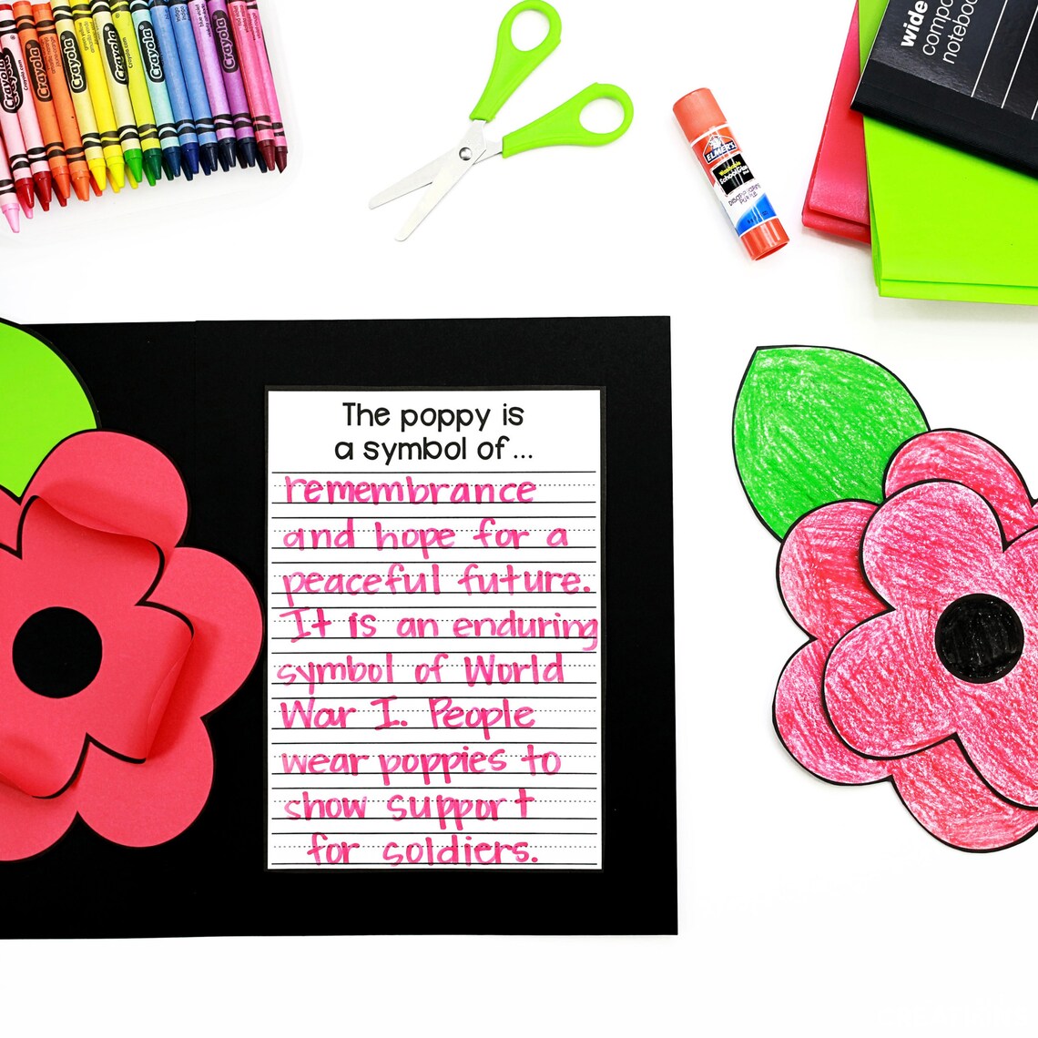 Memorial Day Craft Poppy Craft | Remembrance Day Craft | Anzac Day ...