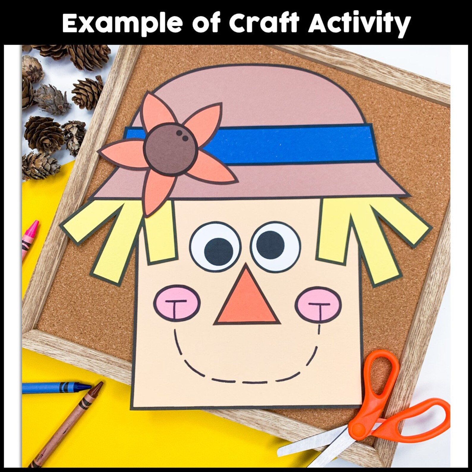 Fall Scarecrow Craft | Thanksgiving Activities | Fall Bulletin Board ...