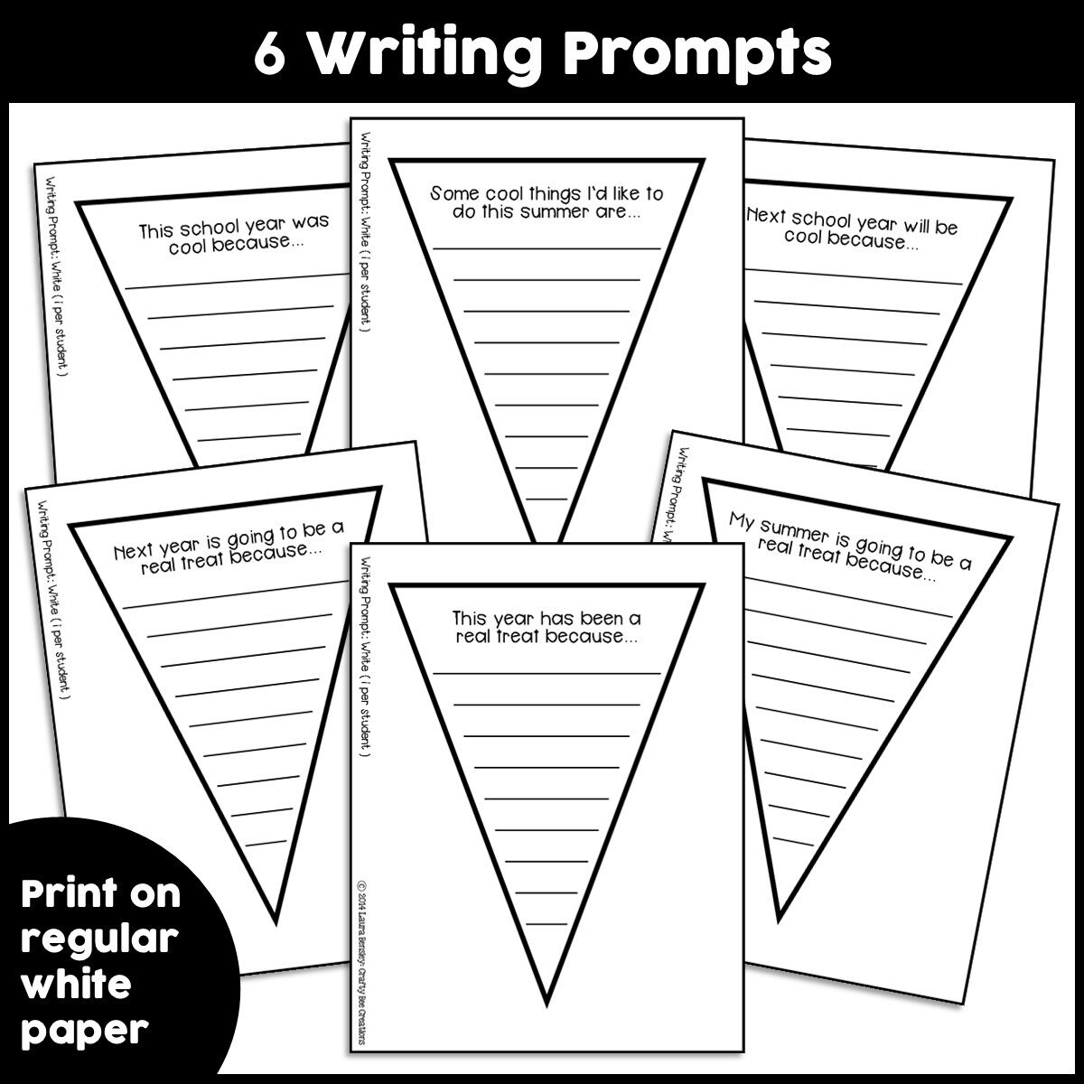 End of the Year Ice Cream Cone Craft Template | Bulletin Board ...