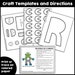 Letter R Craft Patterns | Robot Craft | Alphabet Crafts | Uppercase ...