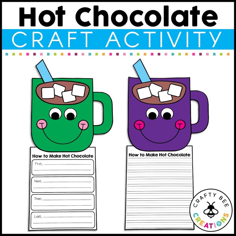 How to Make Hot Chocolate Craft | Winter Activities | Christmas ...