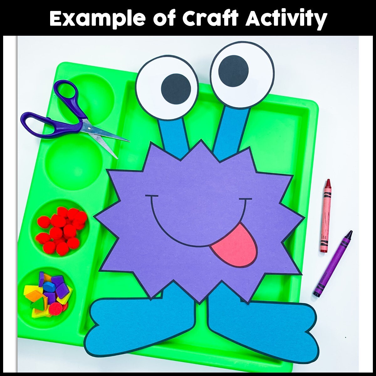 Monster Craft for Kids Halloween Craft for Kids Monster Pattern Monster ...