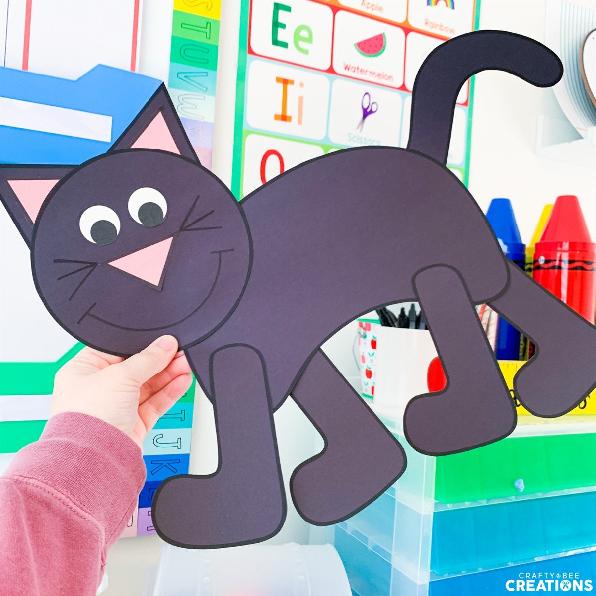 Black Cat Craft | Halloween Craft | Halloween Activities | Halloween ...