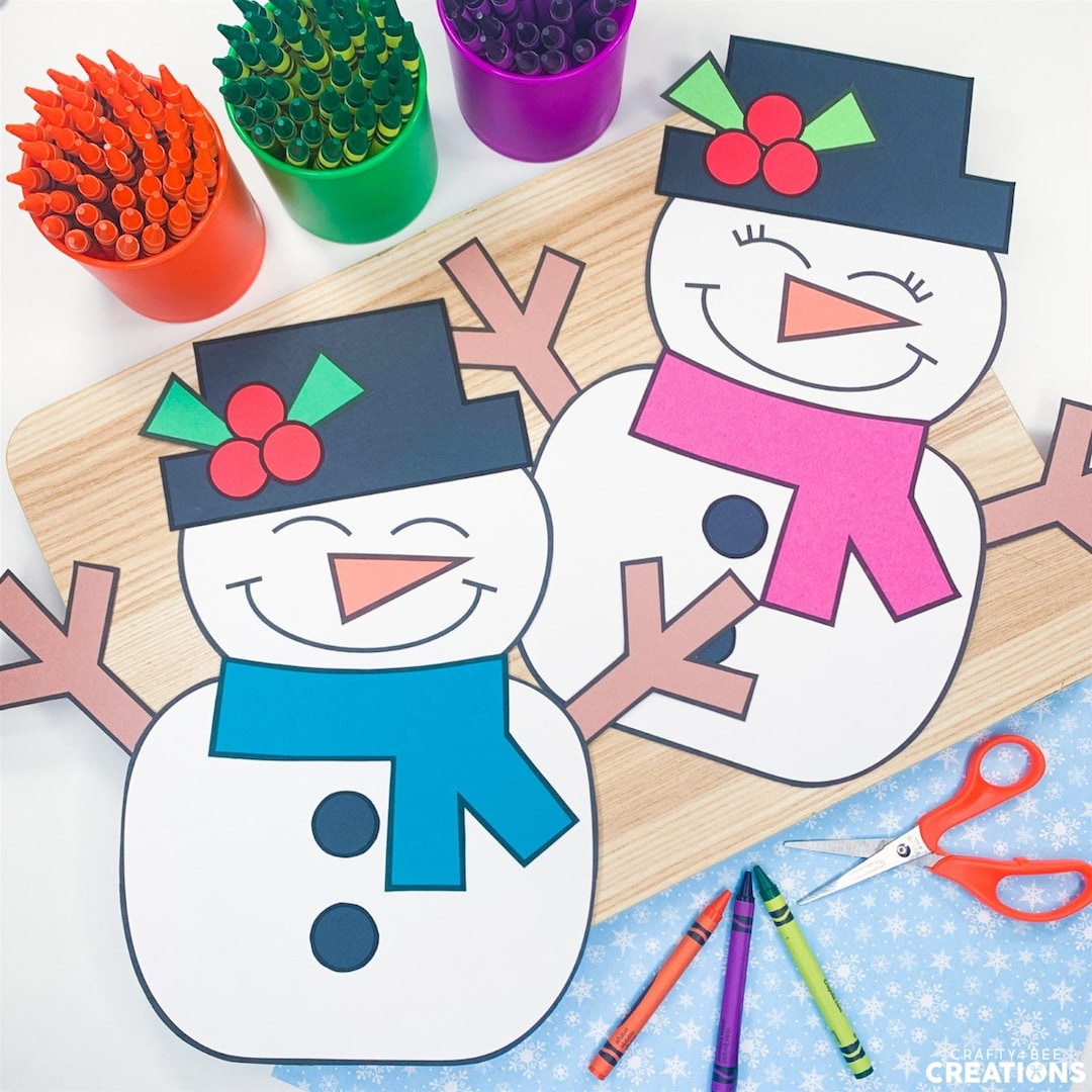 Snowman Craft | Build a Snowman | Snowmen at Night | Snowmen at ...