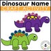 Dinosaur Name Craft for Kids Dinosaur Activities Bulletin - Etsy