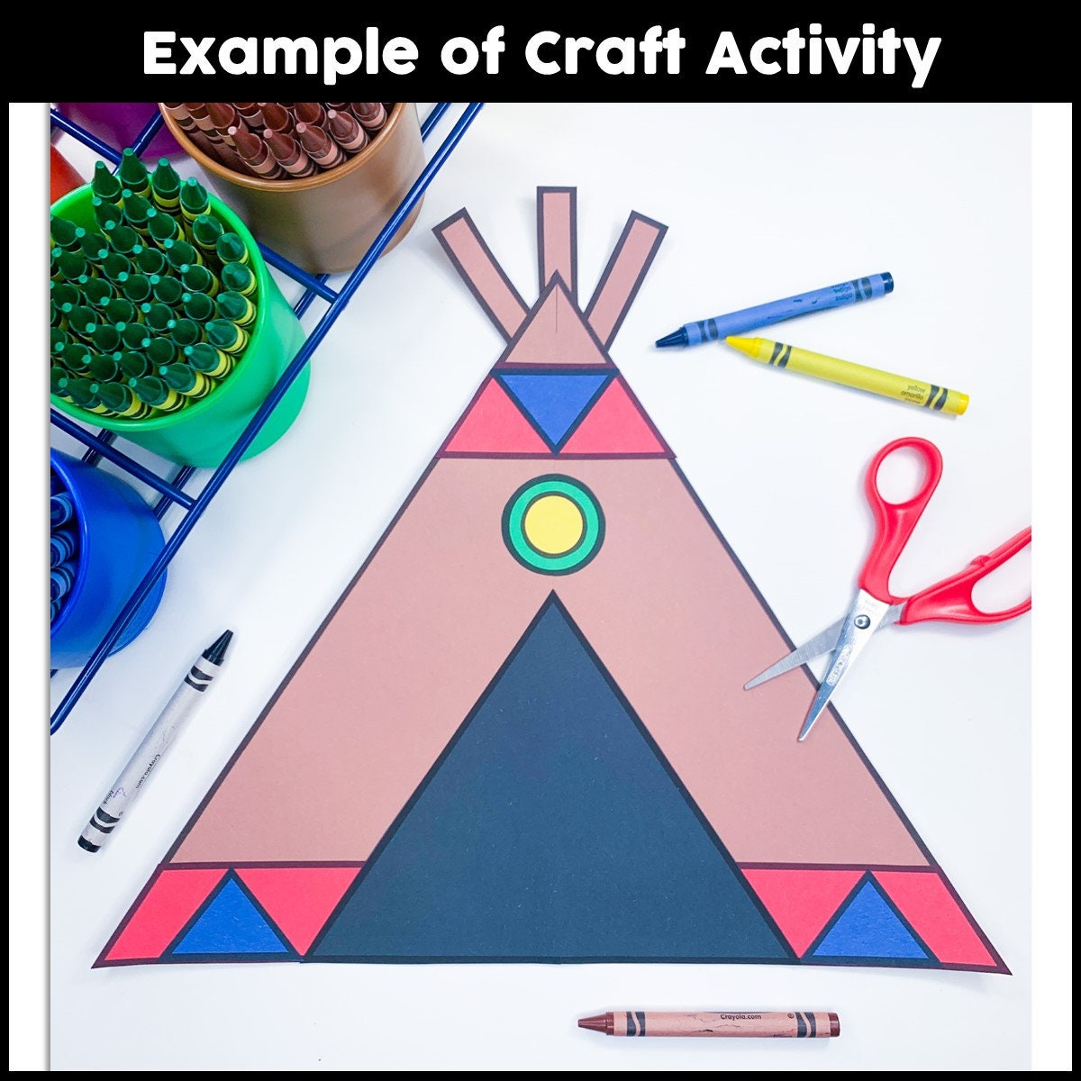 Teepee Craft Activity Thanksgiving Craft Thanksgiving Activities ...