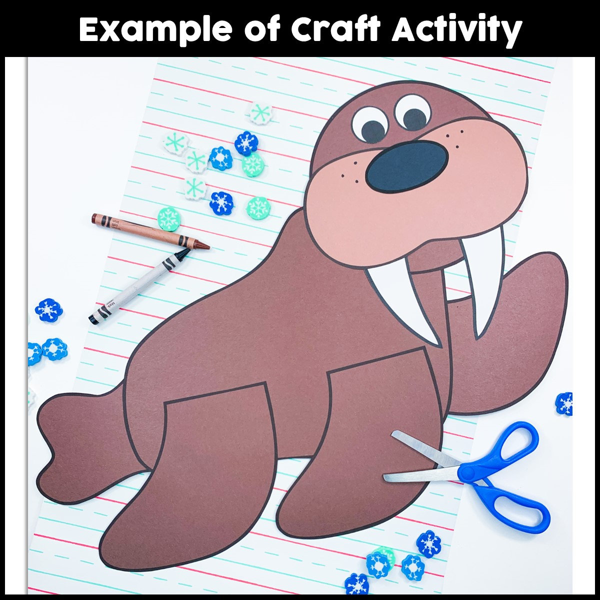 Walrus Craft | Arctic Animal Crafts | Winter Craft | Walrus Activities ...