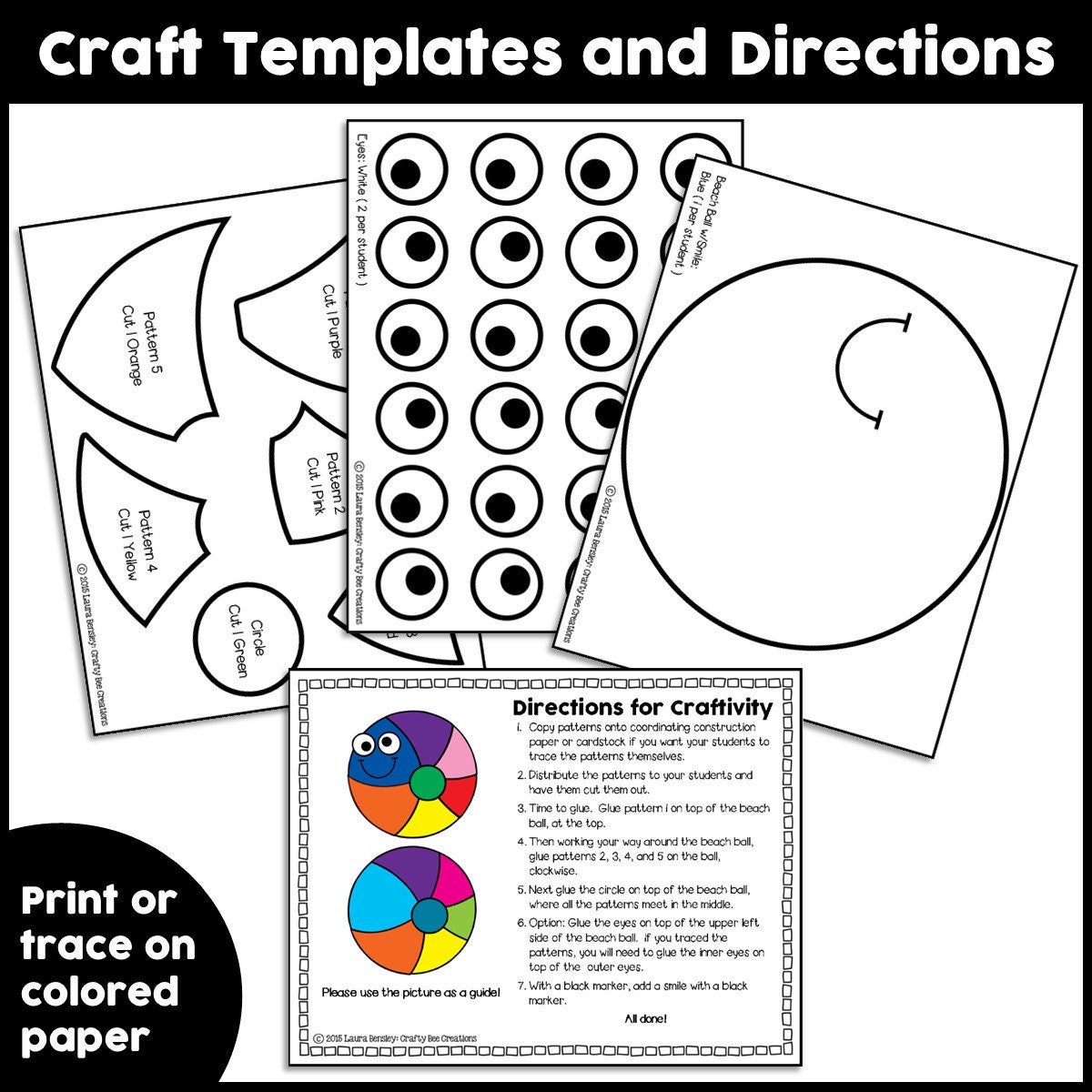 Summer Craft for Kids | Beach Ball Craft | Beach Ball Template ...