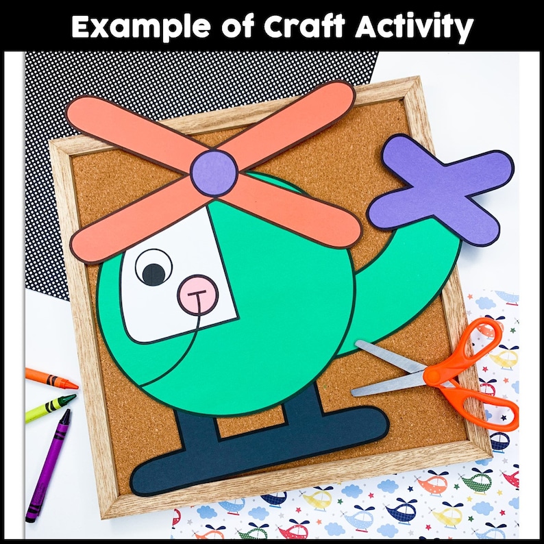Helicopter Craft for Kids | Transportation Crafts | Transportation ...