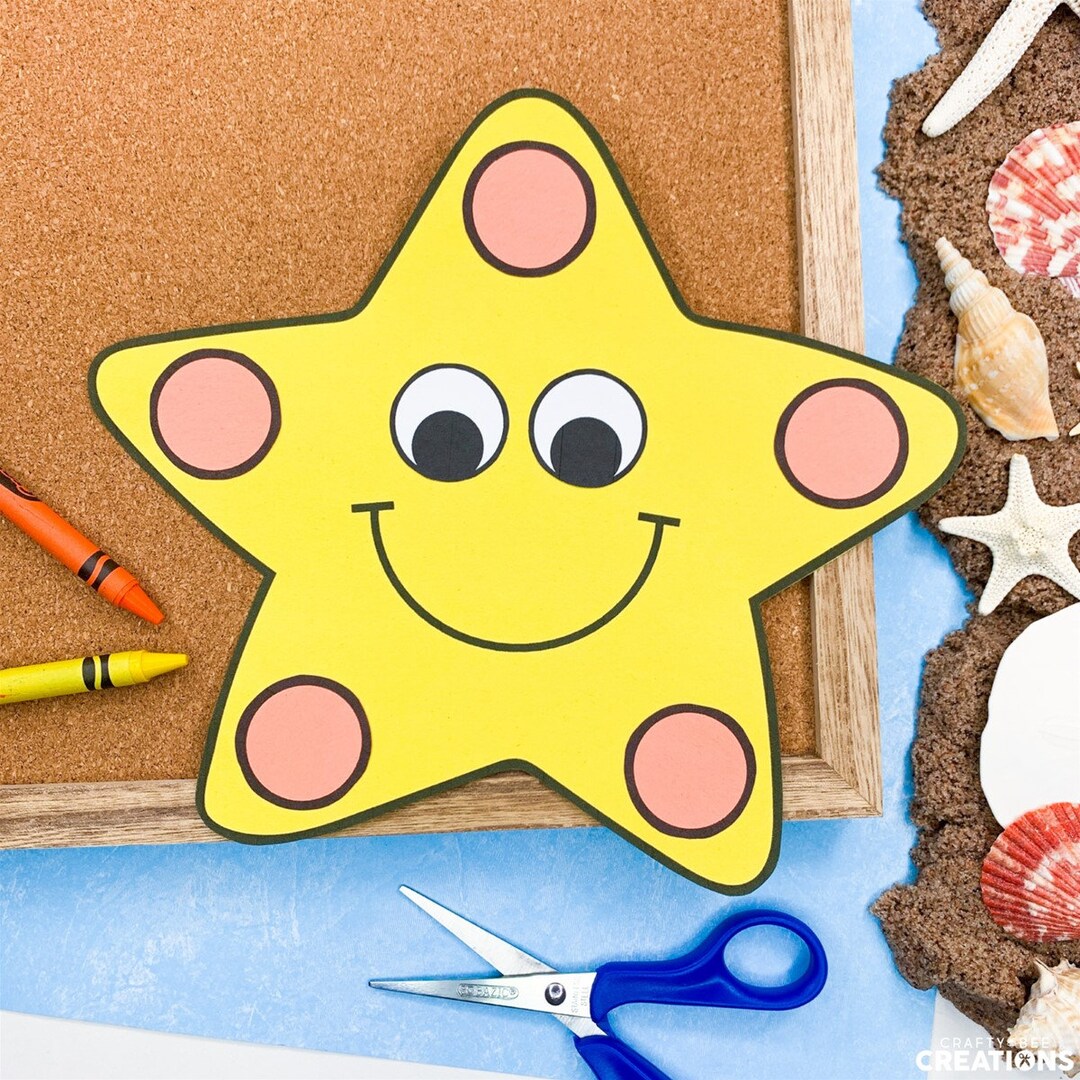 Starfish Craft Patterns | Ocean Animals Activity | Sea Life | Ocean ...